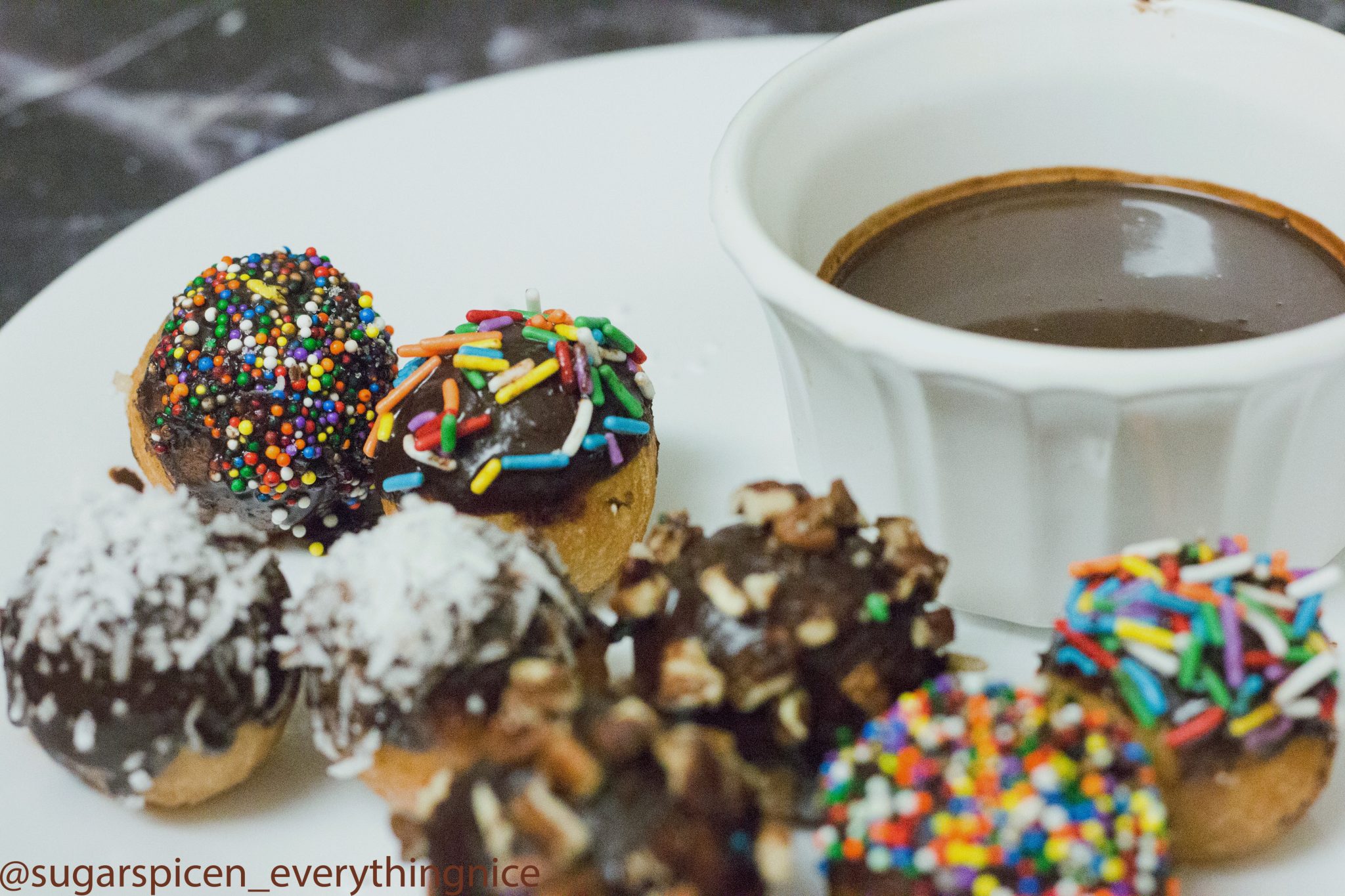 Chocolate Peanut Butter Bon Bons - Sugar Spice N' Everything Nice