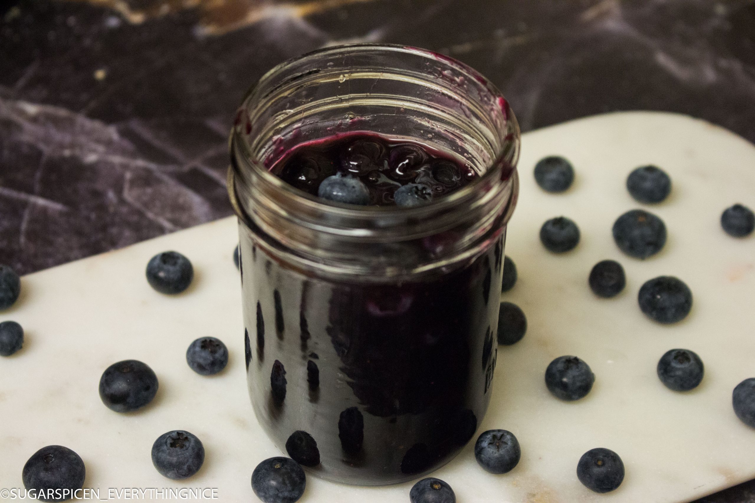 Homemade Blueberry Sauce (Topping) - Sugar Spice 'N Everything Nice